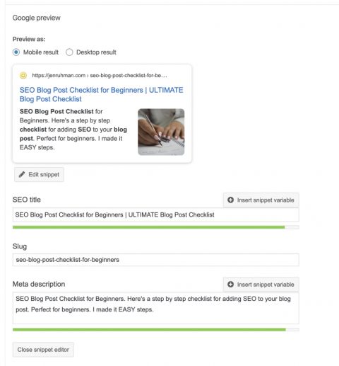 SEO Blog Post Checklist for Beginners | ULTIMATE Blog Post Checklist